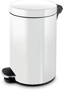 Nášlapný odpadkový koš 20 L, lakovaný bílý