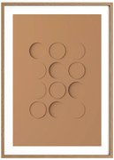 Idealform Poster no. 3 Shadow forms Barva: Terracotta, Velikost: 500x700 mm