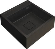 Gamma Farmerski, 1-komorový granitový dřez 600x630x210 mm, černá skvrnitá, GMA-ZLE000209