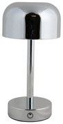 LED stolní lampa ve stříbrné barvě s kovovým stínidlem (výška 24,5 cm) James – Leitmotiv