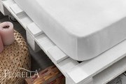 Florella Prostěradlo Zwirn Jersey Elastan Weiss Rozměr: 200x220 cm