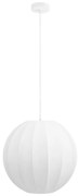 Bílé závěsné svítidlo s textilním stínidlem ø 40 cm Coventry – House Nordic