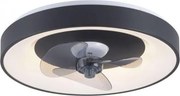 LD 14644-18 LED stropní svítidlo s ventilátorem černé, časovač, stmívatelné paměťová funkce, 2700-5000K - JUST LIGHT