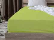 Jersey prostěradlo BASIC světle zelené 90 x 200 cm