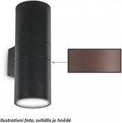 ILUX 163611 Venkovní nástěnné svítidlo Ideal Lux Gun AP2 big coffee 163611 hnědé 31cm IP54 - IDEALLUX
