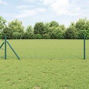 Hexagonální kotvení plotu 10 x 0,4 m Ocel potažená PVC Zelená 3352620