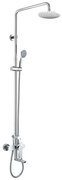 Mereo Dita - Sprchový set s vanovou baterií, průměr 20 cm, 3 proudy, chrom CBE60101SCD