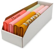 KARTON PAK Úložné boxy na oblečení, organizéry do skříně BÍLÝ KARTON 15x47cm