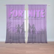 Sablio Záclony FORTNITE Fialová silueta: 2ks 150x250cm
