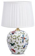 Bílá stolní lampa s textilním stínidlem (výška 48 cm) Mansion – Markslöjd