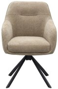 Otočná jídelní židle Avola, chenille taupe (51140008)