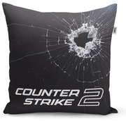 Sablio Polštář Counter Strike 2 Průstřel - 40x40 cm