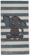 Vopi, Dětský koberec Kiddo A1087 blue, 80x150, modrá, dětský pokoj