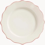 Ručně malovaný mělký talíř Scalloped