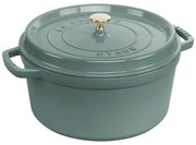 Staub Litinový hrnec s poklicí Cocotte, Ø 28 cm / 6,7 l, zelená 1023970