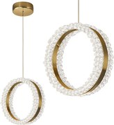 Toolight Toolight, závěsné LED osvětlení 20cm, 14W, 3000K, LHJ098-CP, zlatá, OSW-60043