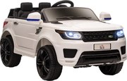 HOMCOM SUV Elektrické auto pro děti 3-6 let, na baterie 12V s 2 motory, dálkovým ovládáním, světly, houkačkou, hudbou, USB a otevíracími dveřmi 3-5 km