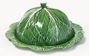 Ručně malovaná máselnička's víkem Cabbage