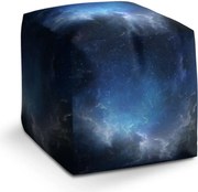 Sablio Taburet Cube Hvězdné nebe - 50x50x50 cm