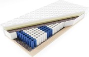 KAC Taštičková matrace s paměťovou pěnou VISCO a elastickou pěnou MERKURY 140x200 cm 20 cm