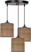 Candellux - Závěsná lampa Legno 3x40W