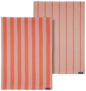 Bavlněné utěrky v sadě 2 ks 50x70 cm Stripes – Mette Ditmer Denmark