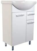 BPS-koupelny Koupelnová skříňka s keramickým umyvadlem Luka S 55