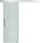 HOMCOM Skleněné posuvné dveře s madlem jednostranně matné 90 x 205 cm | Aosom
