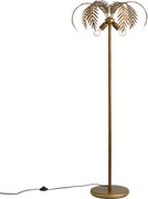 Vintage stojací lampa zlatá 156 cm 2-světlo - Botanica
