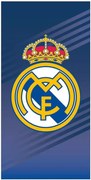 Fotbalová osuška FC Real Madrid - motiv El Escudo - 100% polyester (mikrovlákno) - 70 x 140 cm