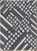 Berfin Dywany, Kusový koberec Aspect 1812 Dark Grey, 140x190, šedá, chodba / předsíň