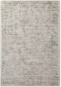 Šedý ručně tkaný koberec z viskózy 80x150 cm Noemi – Vikosa