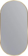 Erga Oval, oválné zrcadlo 45x90cm, zlatý rám, ERG-V01-OVAL-4590-GD