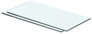 Policové desky 2 ks sklo čiré 40 x 15 cm 3051553