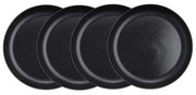 CASA NOVA Sada hlubokých talířů 22,5 cm set 4 ks - černá