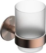 Držák skleniček SAT Cool montáž bez vrtání broušená rose gold SATDCO27BRG