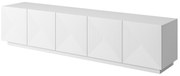TV stolek Asha 200 cm - bílý mat