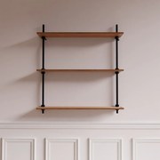 Nástěnný regál DECO s 3 policemi, 92,5x85x17,5 cm