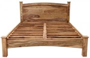 Indický nábytek - Postel Rami 180x200 z indického masivu palisandr Natural