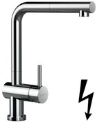 SCHOCK Epos - Dřezová baterie s výsuvnou koncovkou, sklopná pod okno, chrom 540128CHR