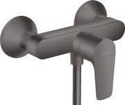 Hansgrohe Talis E, nástěnná páková sprchová baterie, kartáčovaná černá chromová, 71760340