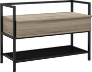 HOMCOM Botník s Otočným Víkem a Skrytým Úložným Prostorem, 4 Pary Bot, 84x39.5x61 cm, Dub | Aosom