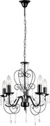 Toolight Rea, Stropní svítidlo EBT010-5CP BLACK, OSW-01245