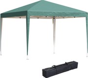 Outsunny altán 2,95x2,95 m pop-up skládací altán UV ochrana skládací ocel Oxford zelená pro zahradní párty a akce |