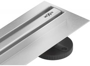 Mexen Flat 360° Slim otočný lineární odtok 120 cm, inox - 1041120