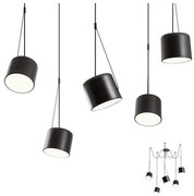 Redo 01-1828 - Lustr na lanku DODO 5xE27/15W/230V pavouk