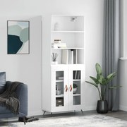 Skříň highboard bílá 69,5 x 34 x 180 cm kompozitní dřevo