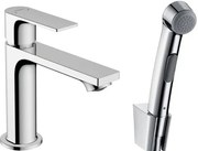 Umyvadlová baterie Hansgrohe Rebris E s bidetovou sprškou chrom 72216000