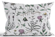 MK Lůžkoviny Bavlněný povlak na polštář Renforcé 50 x 70 cm - Herbář šedý