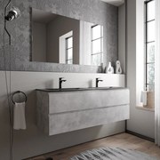 Koupelnová skříňka AVA 160 cm s umyvadlem z minerálního odlitku BRUXELLES - možnost volby barvy